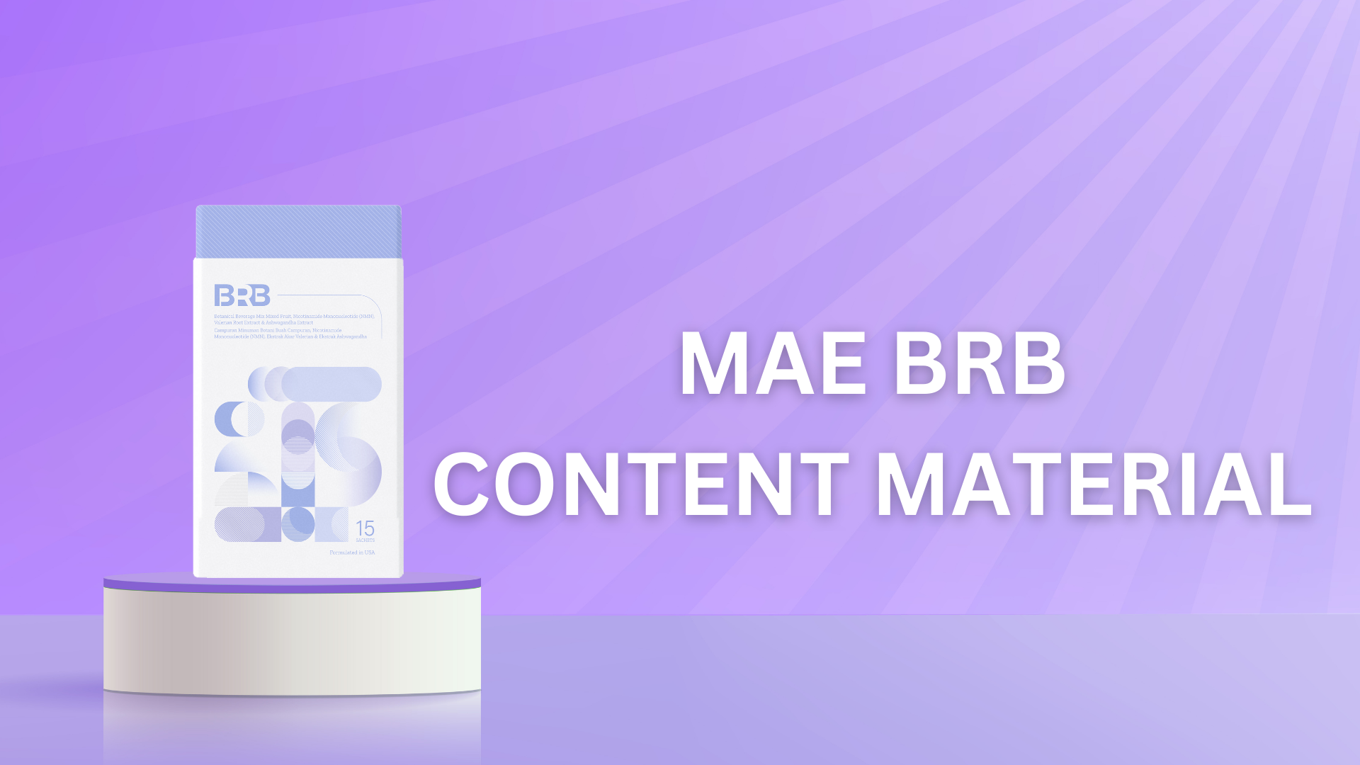 MAE GLOBAL - MAE TRAINING