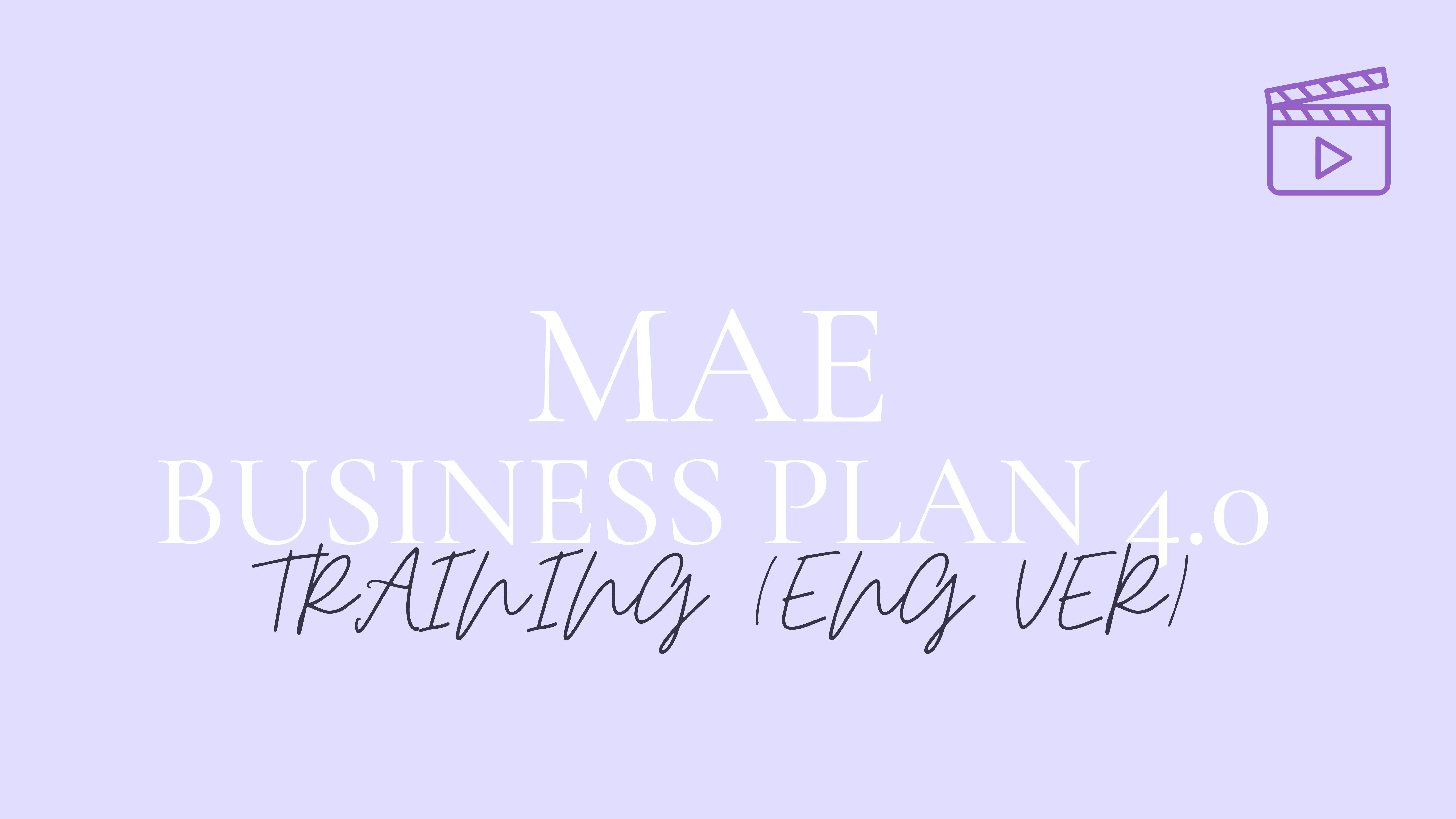 MAE GLOBAL - MAE TRAINING