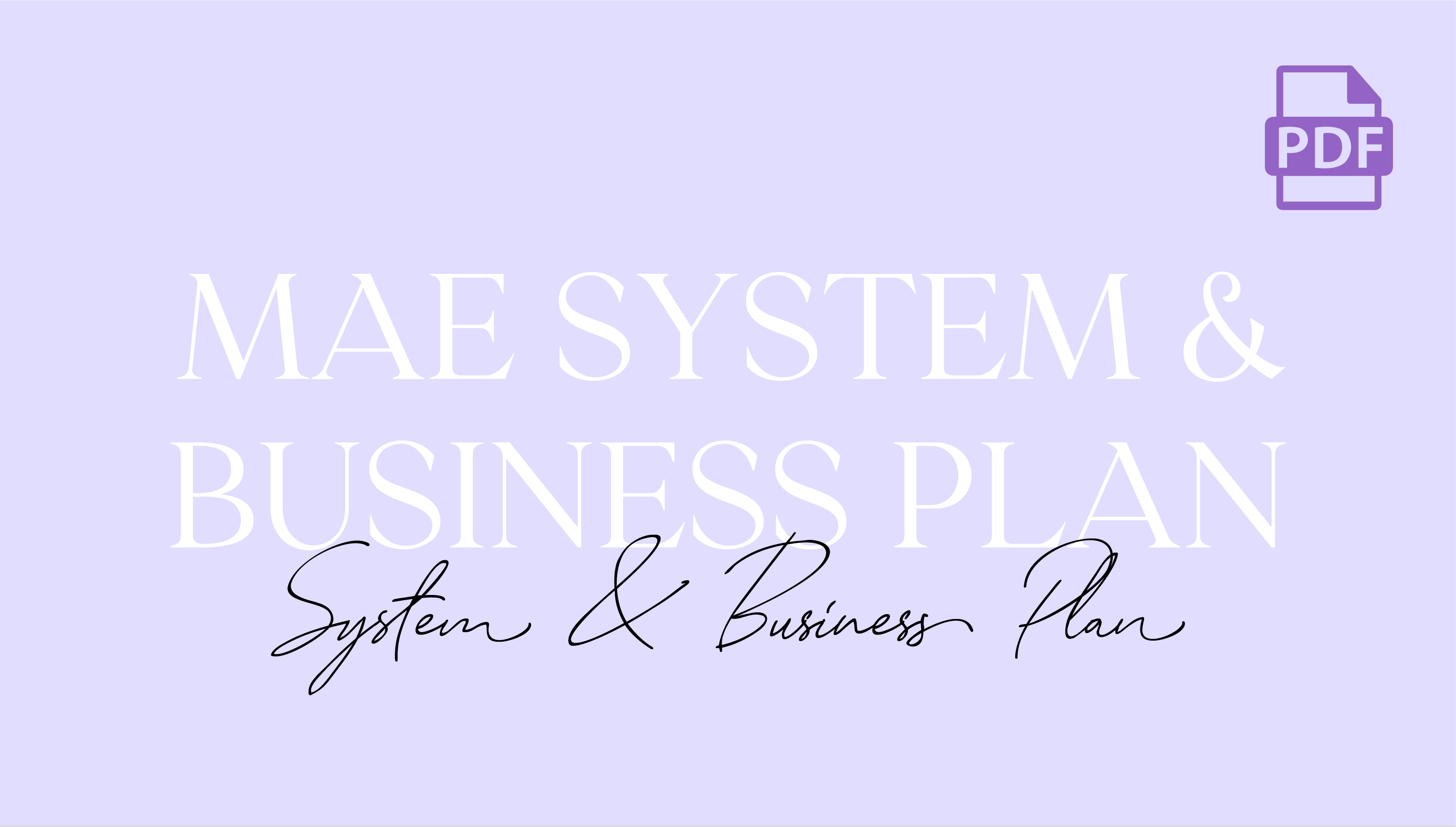 MAE GLOBAL - MAE TRAINING